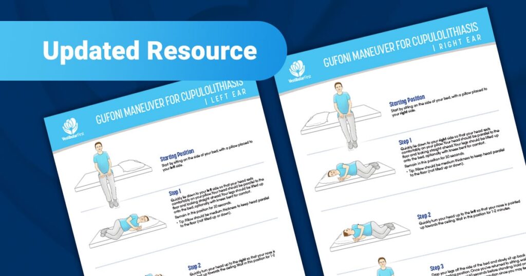 Gufoni Maneuver For Cupulolithiasis Handout for Patients | Vestibular First